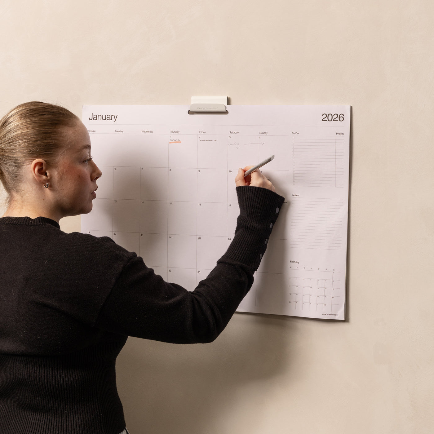 MADE OF TOMORROW | 2026 MONTHLY WALL PLANNER - The Waste-Free Home