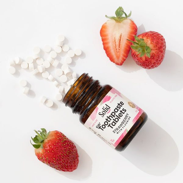 CHILDRENS TOOTHPASTE DOTS | STRAWBERRY - The Waste-Free Home