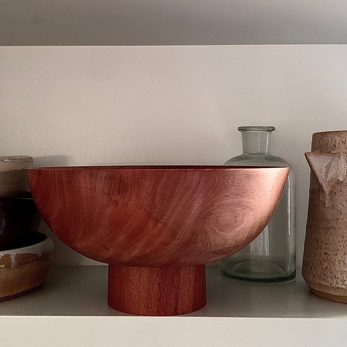 HANDCRAFTED WOODEN PEDESTAL BOWLS - The Waste-Free Home