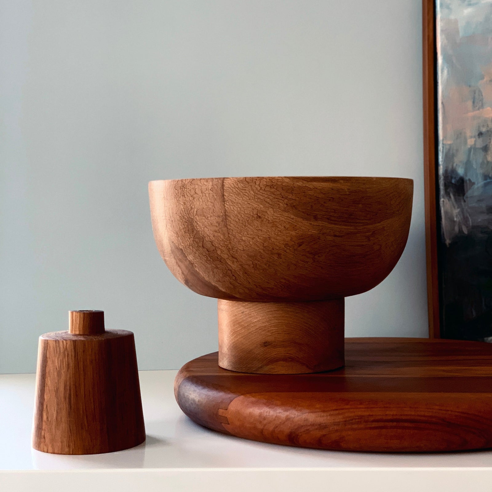 HANDCRAFTED WOODEN PEDESTAL BOWLS - The Waste-Free Home