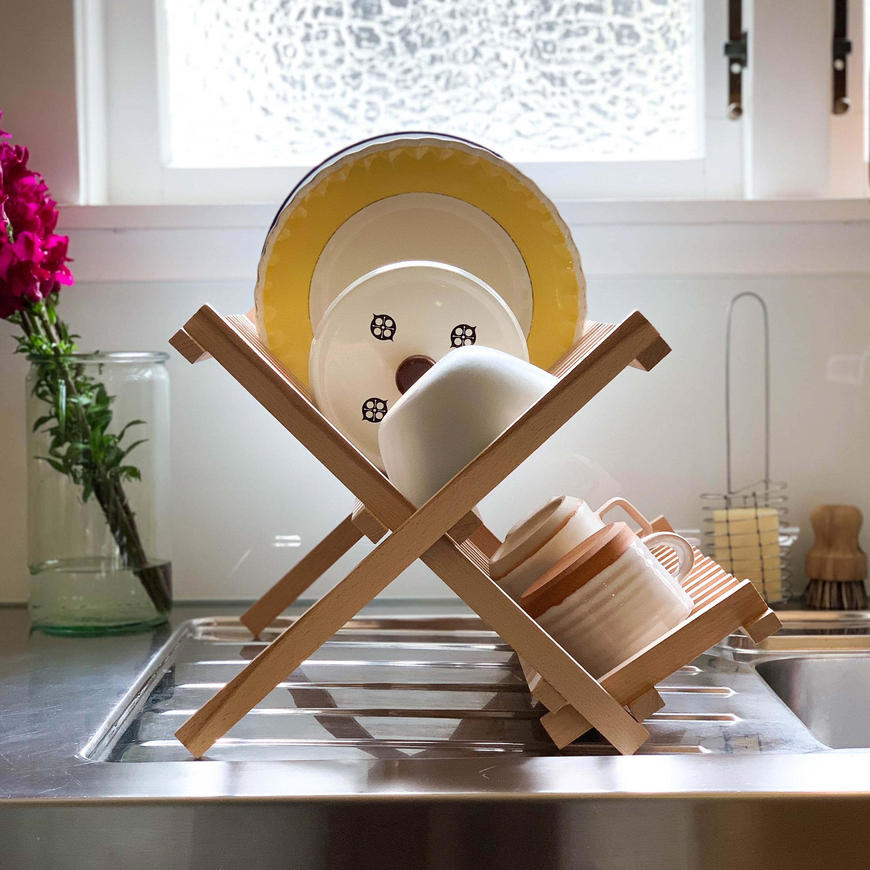 WOODEN DISH RACK - The Waste-Free Home